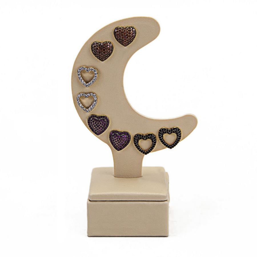 Expositor em Formato Meia Lua - Destaque para Piercings e Brincos